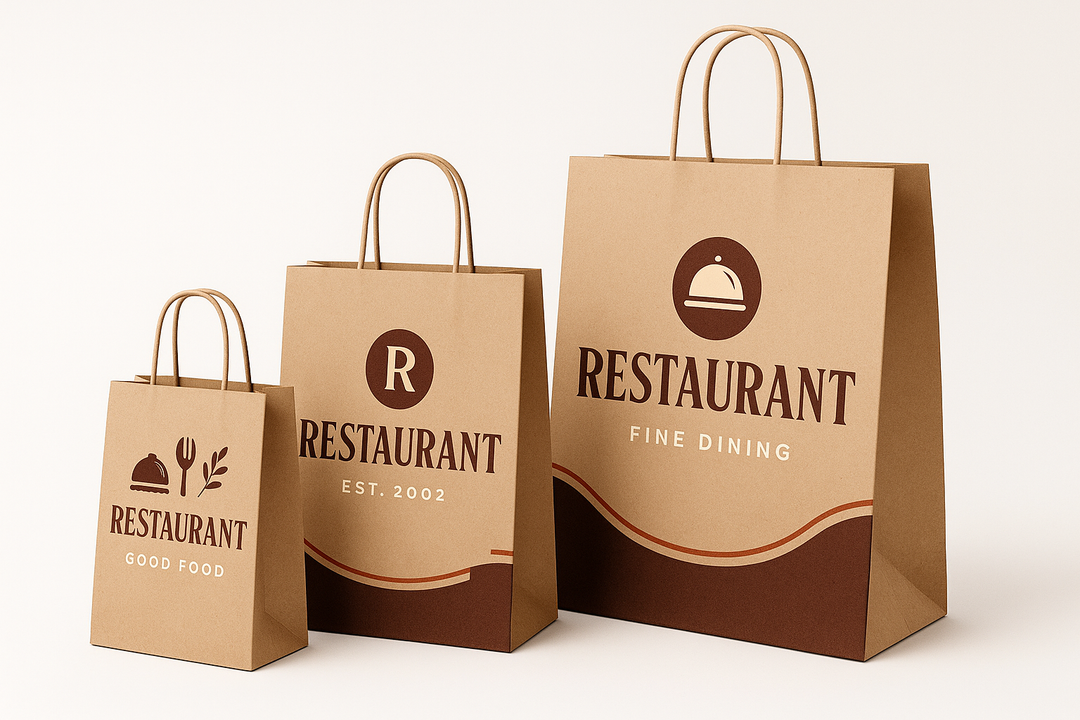 Custom Restaurant Paper Bags — Takeout & Delivery | Vital Print Shop ...